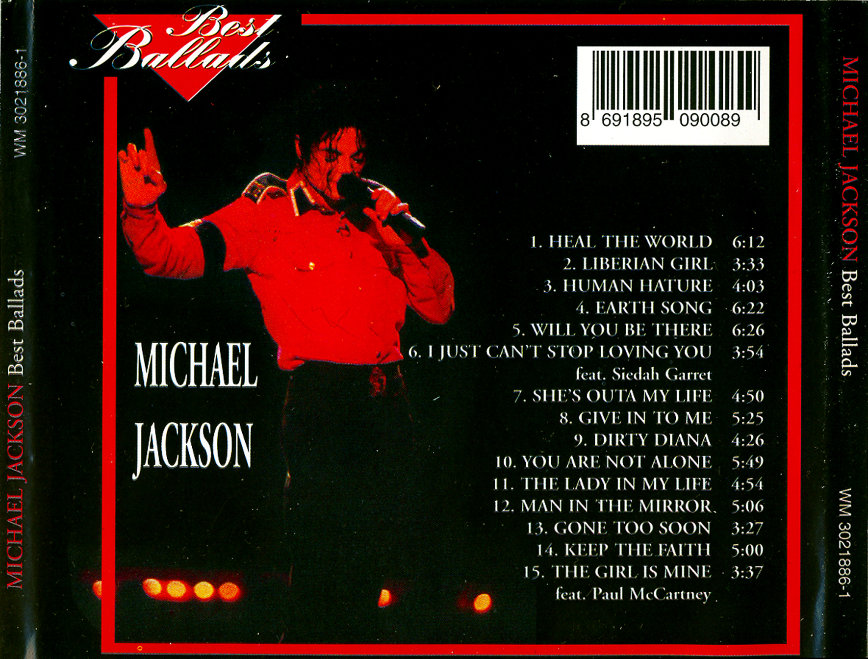 Michael Jackson Best Ballads : Back bul | CD Covers | Cover Century ...